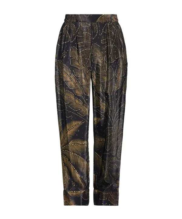 Farm Rio Elastic Waist Casual Pants