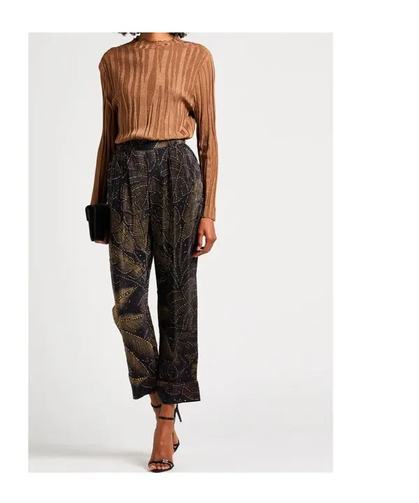 Farm Rio Elastic Waist Casual Pants