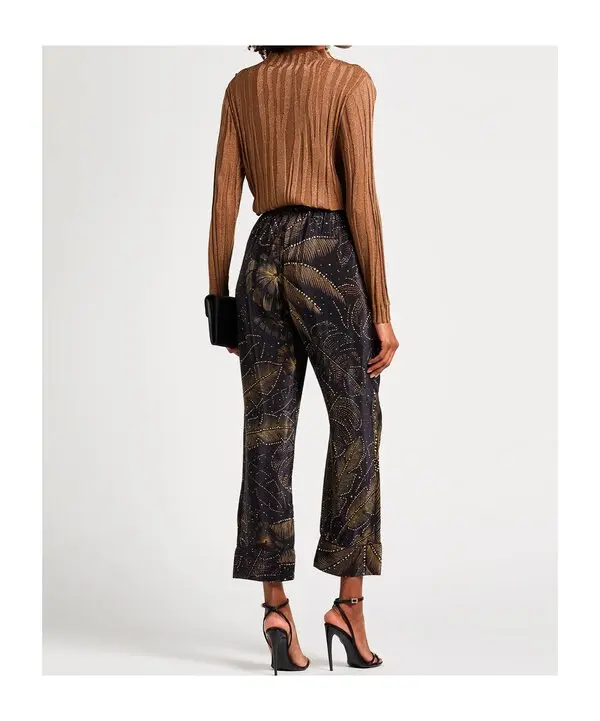 Farm Rio Elastic Waist Casual Pants