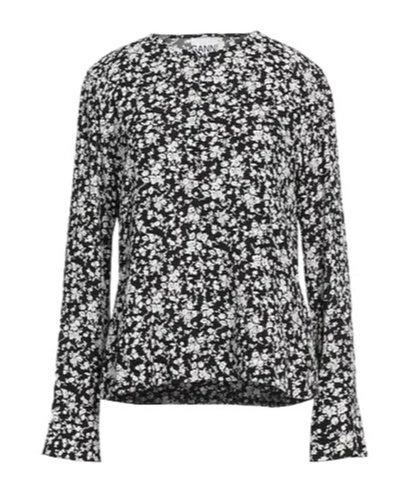 GANNI Floral-print Long Sleeve Top