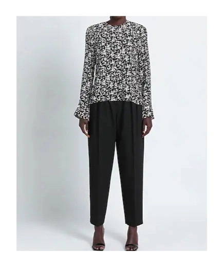 GANNI Floral-print Long Sleeve Top