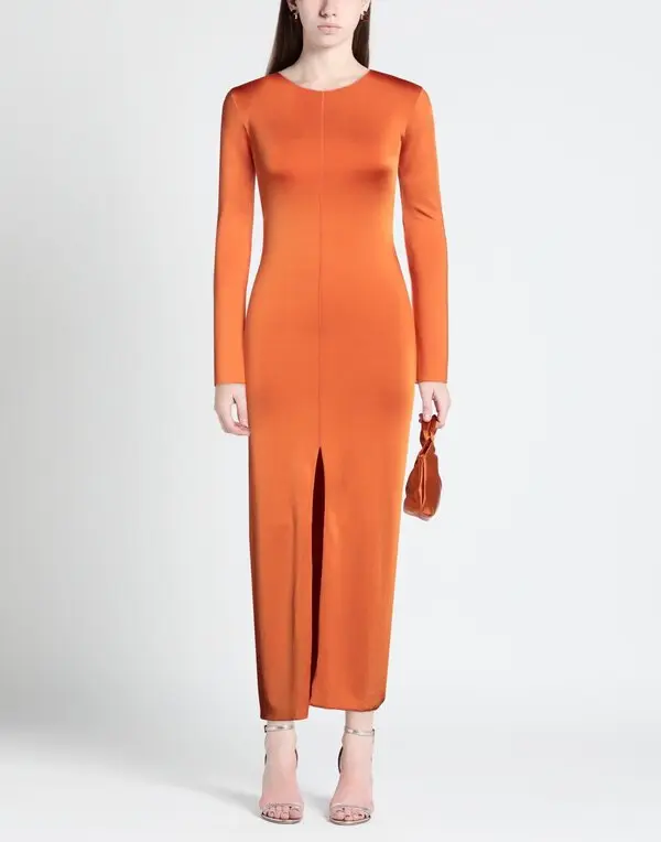 Marni Fitted Long Sleeve Maxi Dress