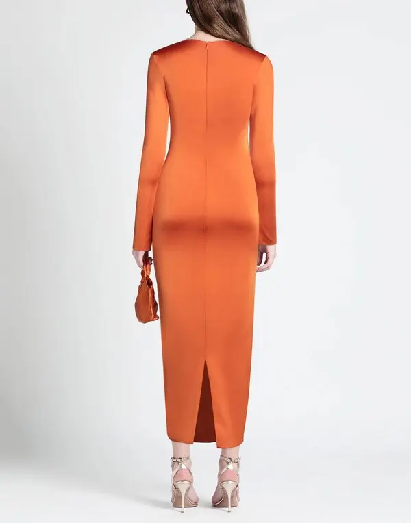 Marni Fitted Long Sleeve Maxi Dress