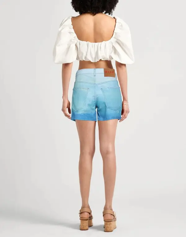 Marni Tie-dyed Denim Shorts