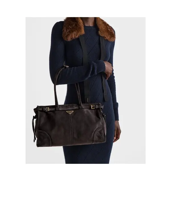 Prada Bonnie Suede Tote Bag