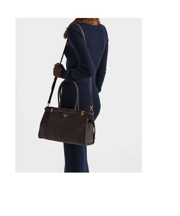 Prada Bonnie Suede Tote Bag