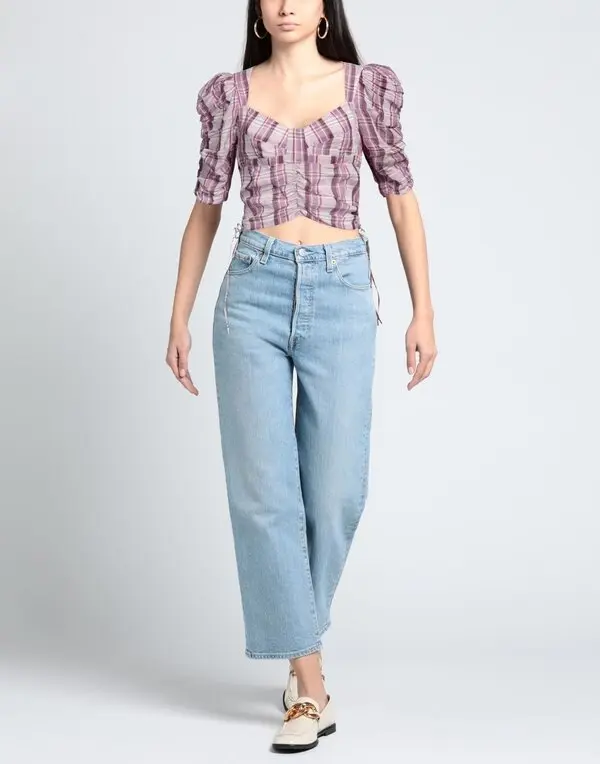Isabel Marant Étoile Checked Cropped Top