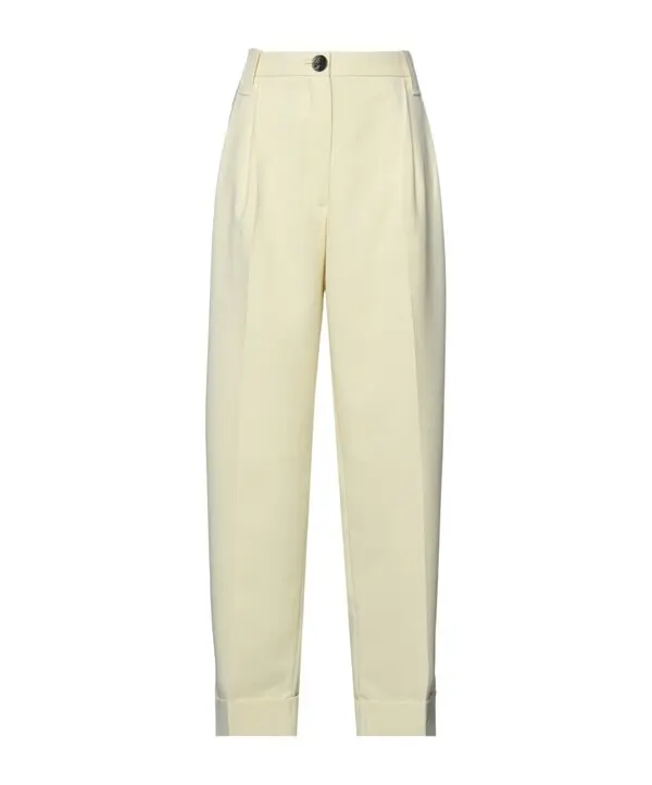GANNI Straight-leg Trousers - Nude
