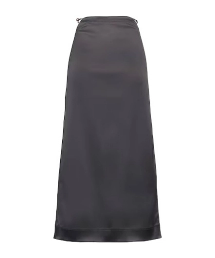 GANNI Flared Satin Skirt