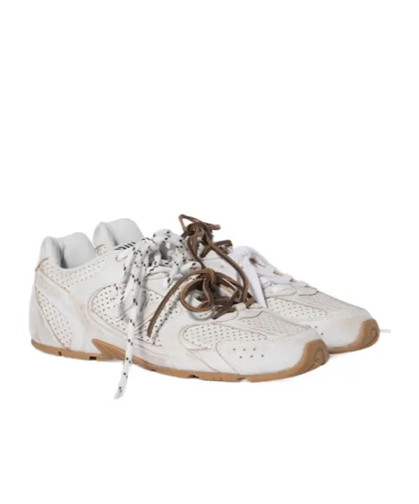 Miu Miu X New Balance 530 Sl Leather Sneakers - White