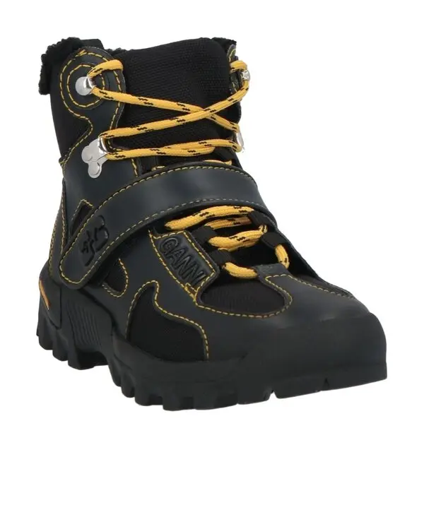 GANNI Lace-up Hiking Boots With Vibram Sole