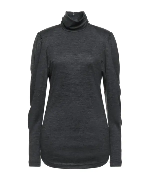 Isabel Marant Étoile High Neck Long Sleeve Knitwear With Puff Sleeves And Zipper Closure