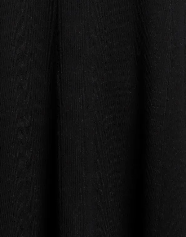 GANNI Ribbed Jersey Flared Dress