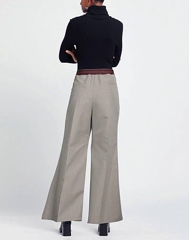 Marni Checked Woolen Trousers - Gray