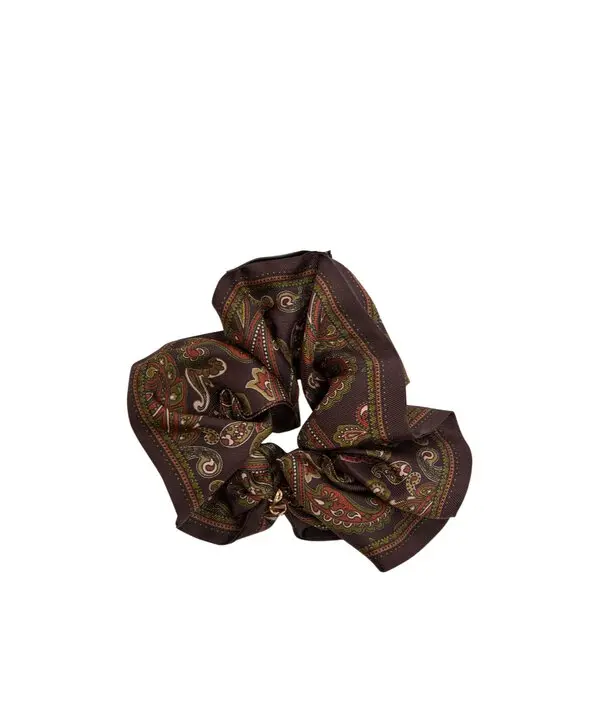 Saint Laurent Paisley-print Silk Scrunchie