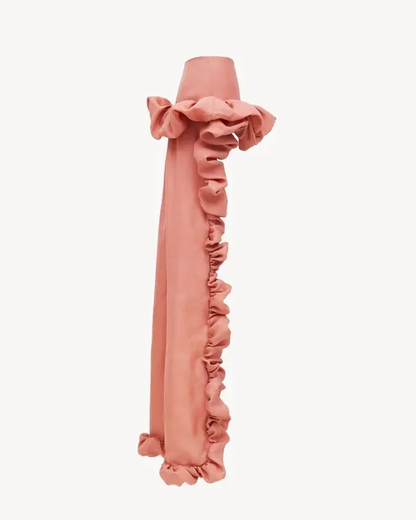 Saint Laurent Bubble Cascade Silk Gazar Skirt