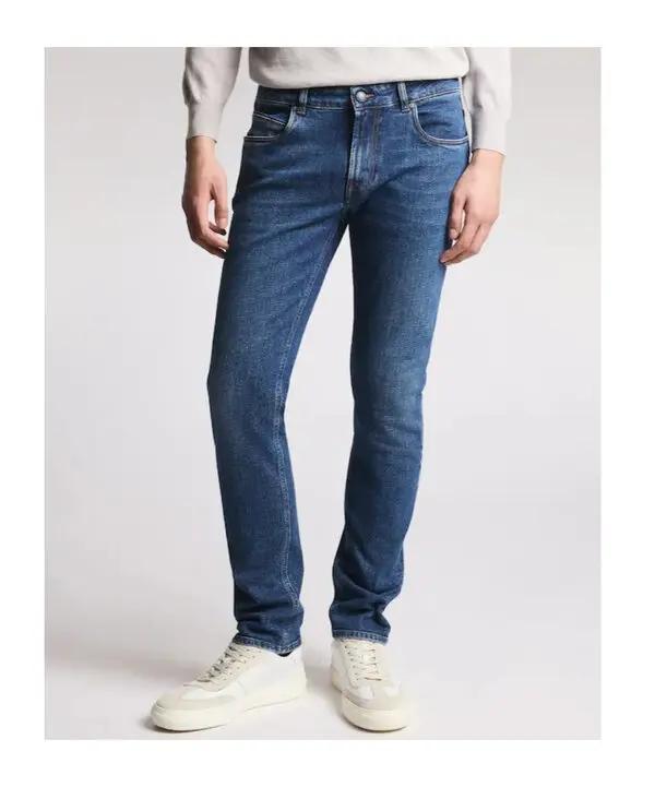 FAY Slim Fit Denim Jeans - Blue