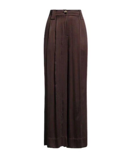 GANNI High-waisted Wide-leg Satin Trousers