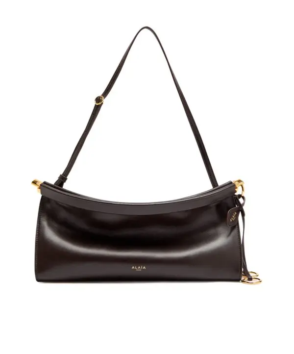 Alaïa East West Medium Leather Shoulder Bag