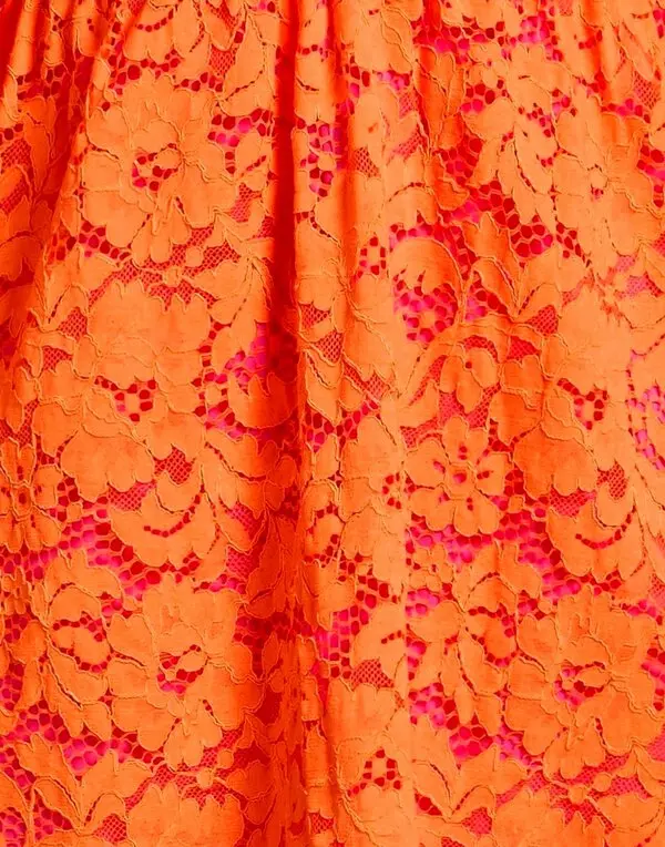 Farm Rio Long Sleeve Floral Lace Maxi Dress