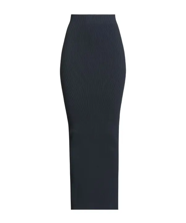 Max Mara Ribbed Knit Pencil Skirt - Black