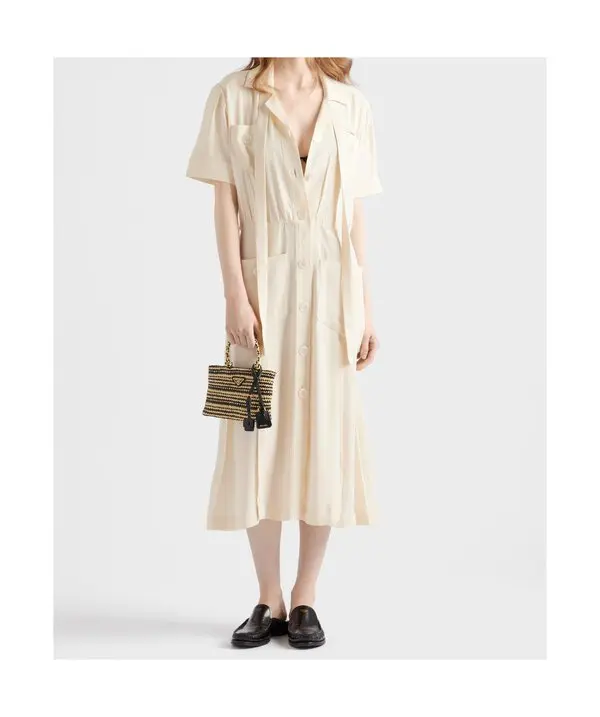 Prada Lace Shirt Dress