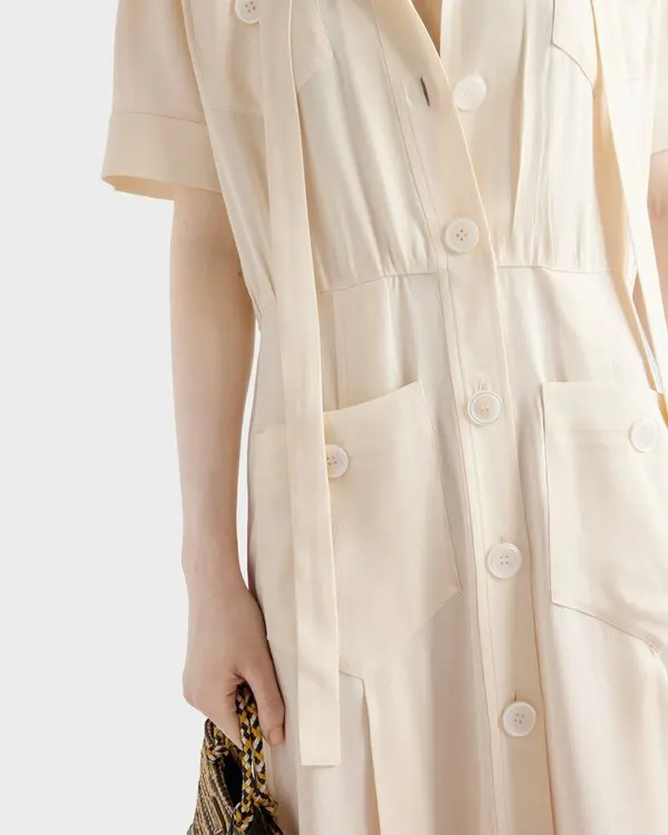 Prada Lace Shirt Dress