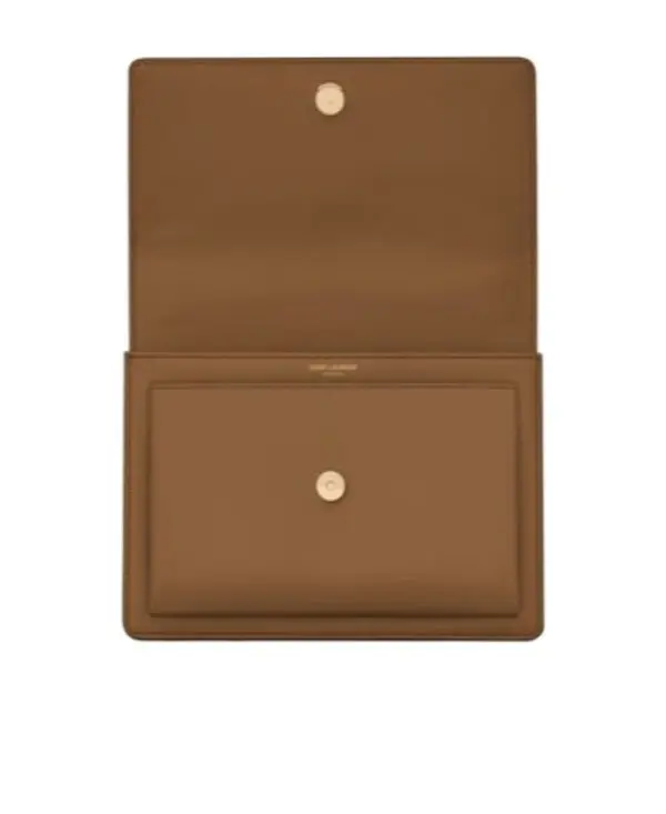 Saint Laurent Sunset Chained Medium Shoulder Bag - Brown