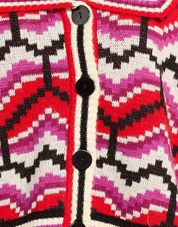 Farm Rio Jacquard-knit Cardigan