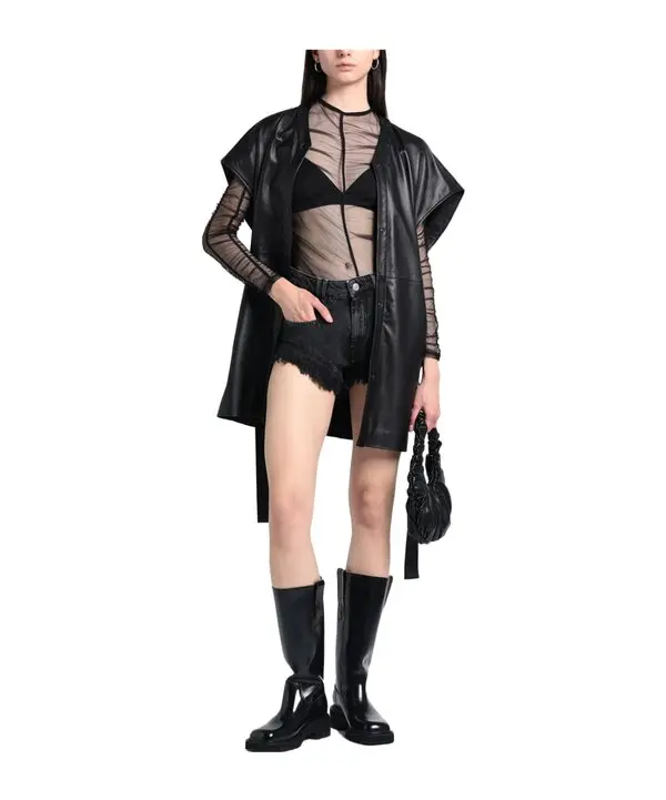 Isabel Marant Étoile High Waisted Frayed Denim Shorts