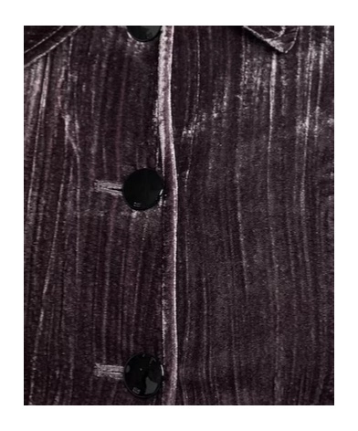 GANNI Velvet Crinkled Blazer
