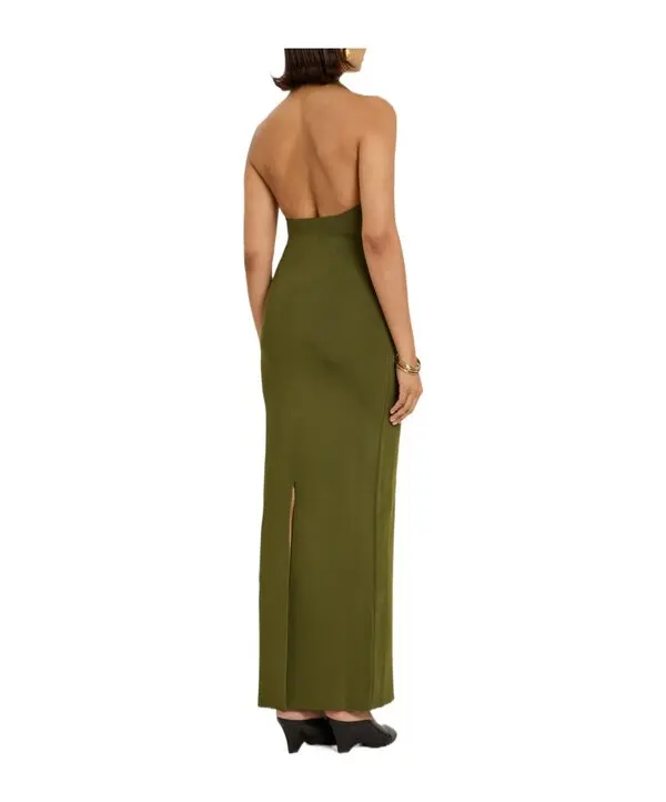 Khaite Knitted Maxi Dress With Halterneck