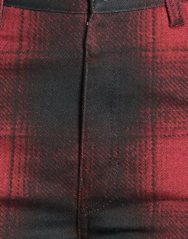 MAISON MARGIELA Gabardine Skinny Trousers With Tartan Pattern