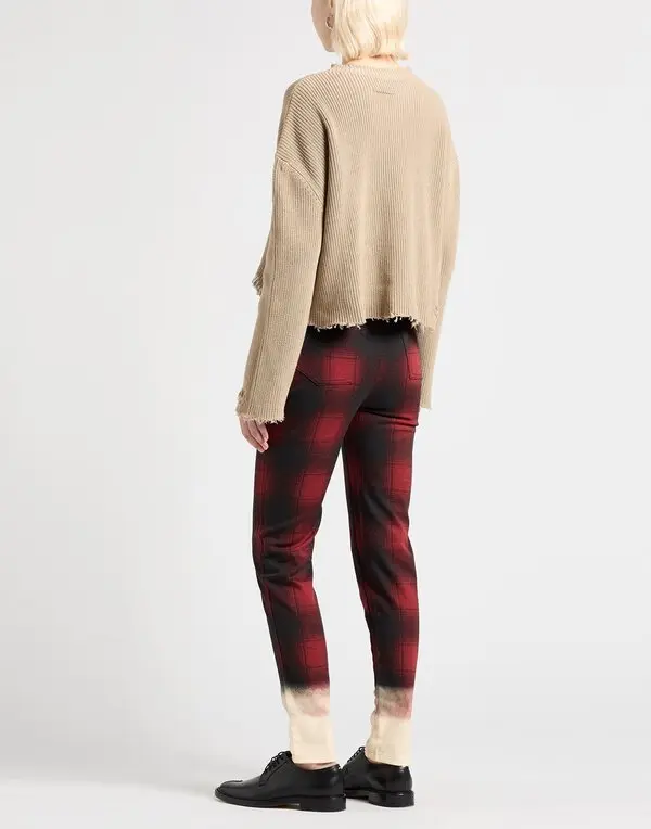 MAISON MARGIELA Gabardine Skinny Trousers With Tartan Pattern