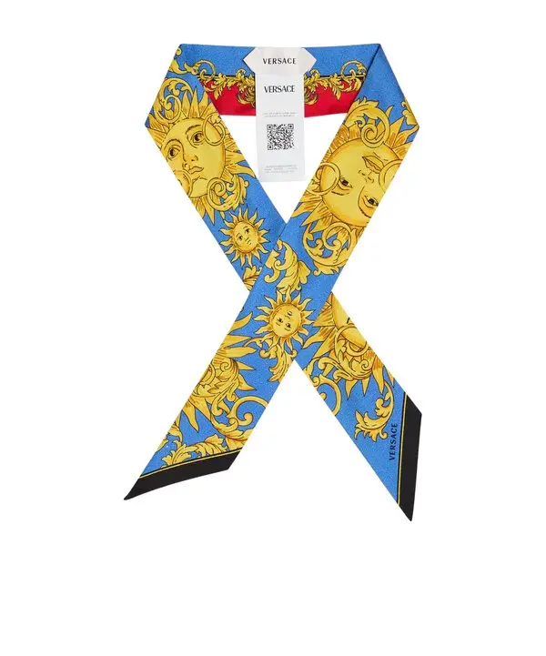 Versace Printed Silk-twill Bandeaux