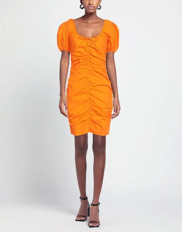 GANNI Scoop Neckline Bodycon Dress