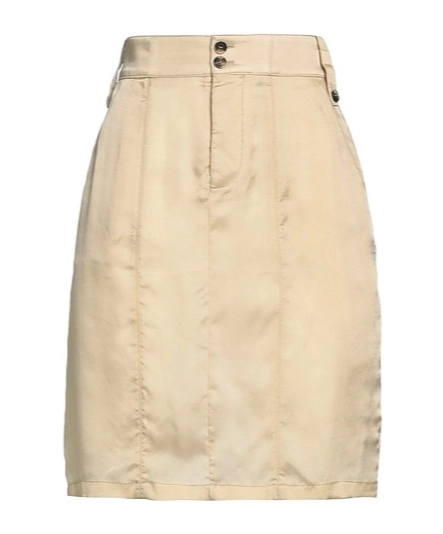 Saint Laurent A-line Skirt - Beige
