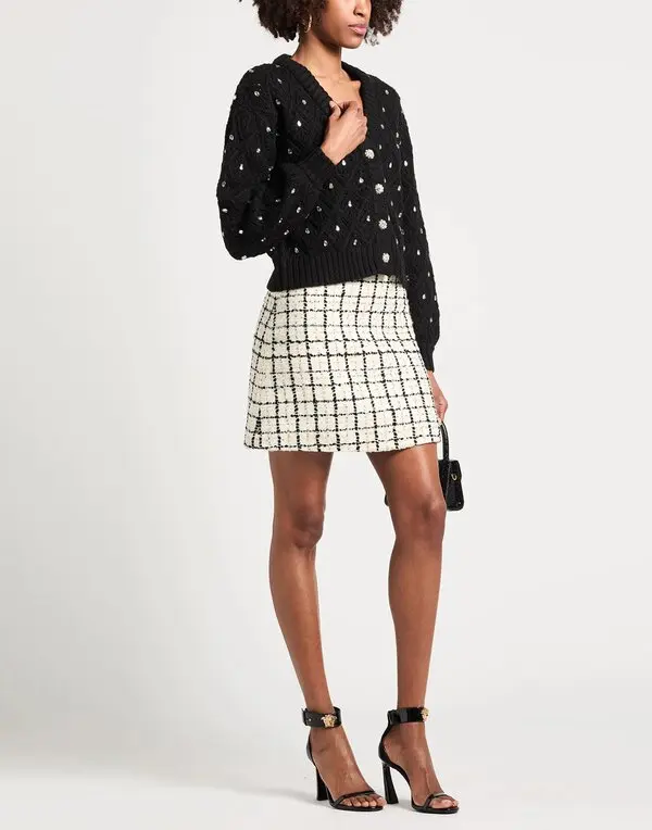 Farm Rio Embellished Long Sleeve Knit Cardigan
