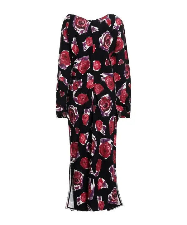 Marni Floral Long Sleeve Dress