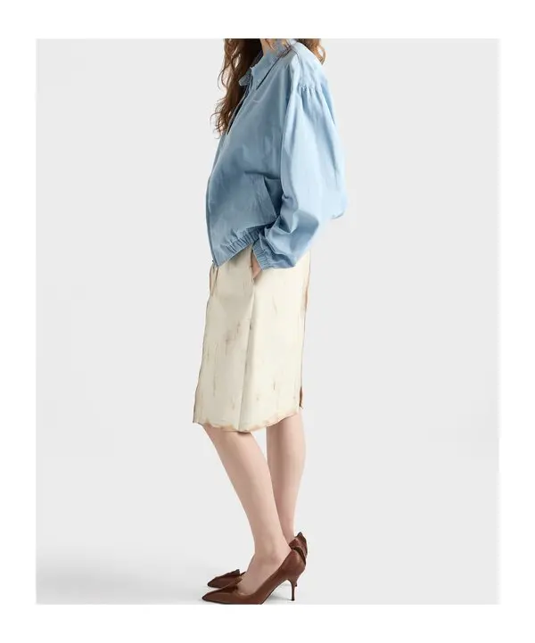 Prada Zip-up Long-sleeve Jacket - Interstellar Blue