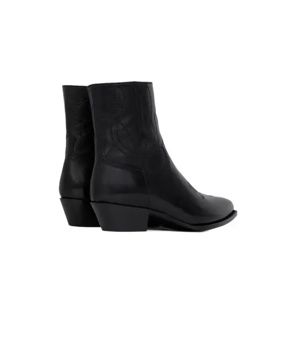 Celine Moon Zipped Boots In Calfskin