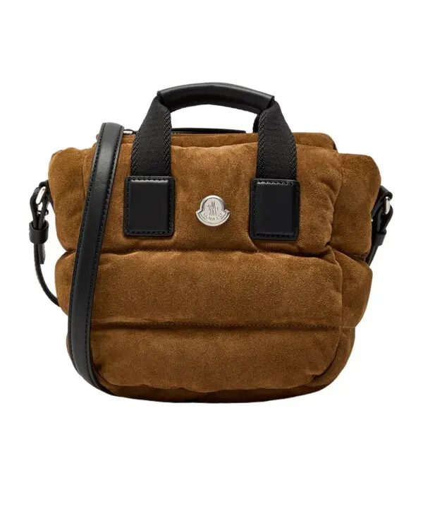 Moncler Suede Crossbody Bag - Brown