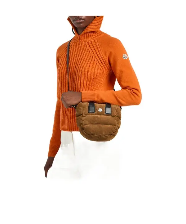 Moncler Suede Crossbody Bag