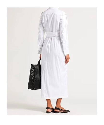 Max Mara Shirt Dress With Long Sleeves And Pleats
