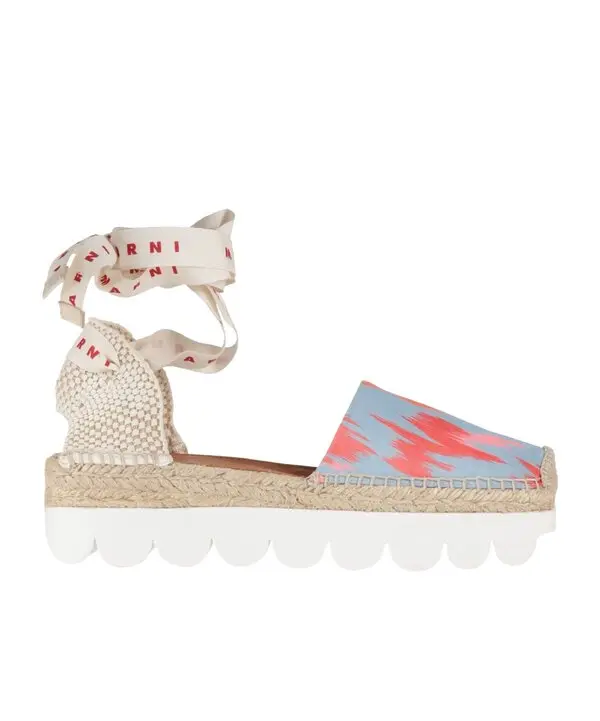 Marni Multicolor Woven Platform Shoes