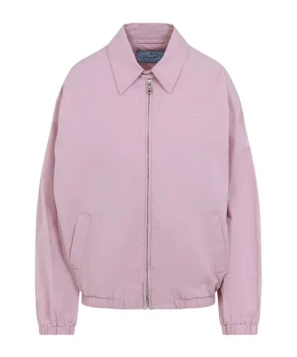 Prada Old Gabardine Blouson Jacket - Pink