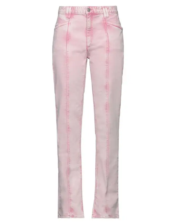 Isabel Marant Étoile High-waisted Stretch Tapered Leg Trousers With Cuffed Hems