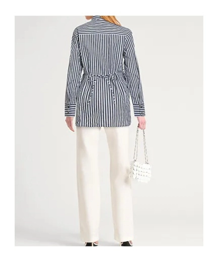 GANNI Striped Poplin Shirt