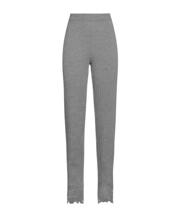 Marni Ribbed Wool Pants With Embellished Cuffs