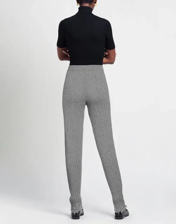 Marni Ribbed Wool Pants With Embellished Cuffs